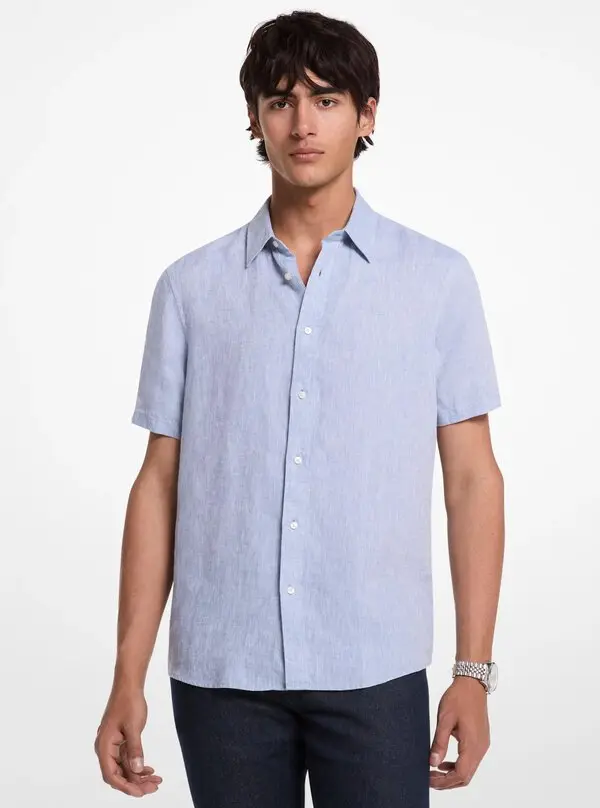 Michael Kors Linen Shirt - Blue
