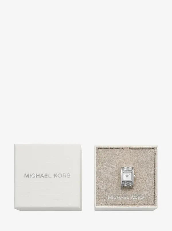 Michael Kors Darrington Pavé -tone Ring Watch In By - Silver