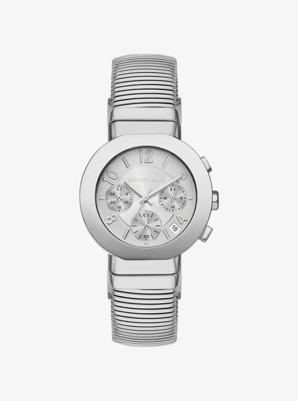Michael Kors Gramercy Stainless Steel Chronograph Watch - Silver
