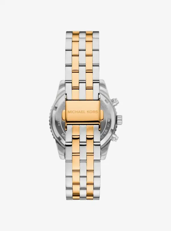 Michael Kors Mini Bryant Pavé Two-tone Watch - Silver