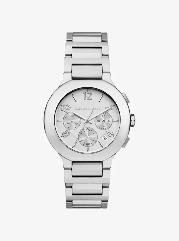 Michael Kors Gramercy Stainless Steel Chronograph Watch - Silver