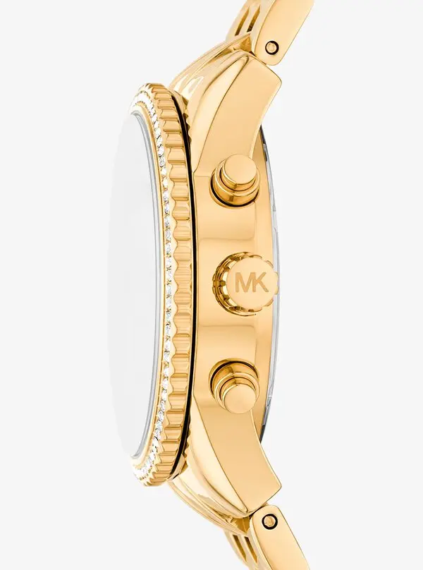 Michael Kors Bryant Pavé Watch - Gold