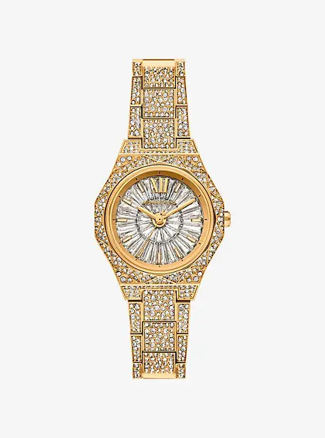 Michael Kors Mini Raquel Pavé Watch - Gold
