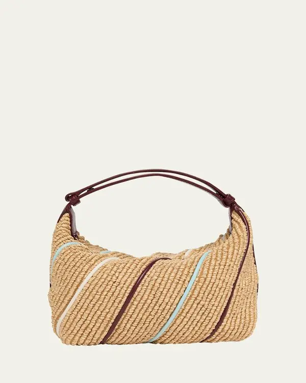 Bottega Veneta Wallace Mini Striped Shoulder Bag - Natural Multi