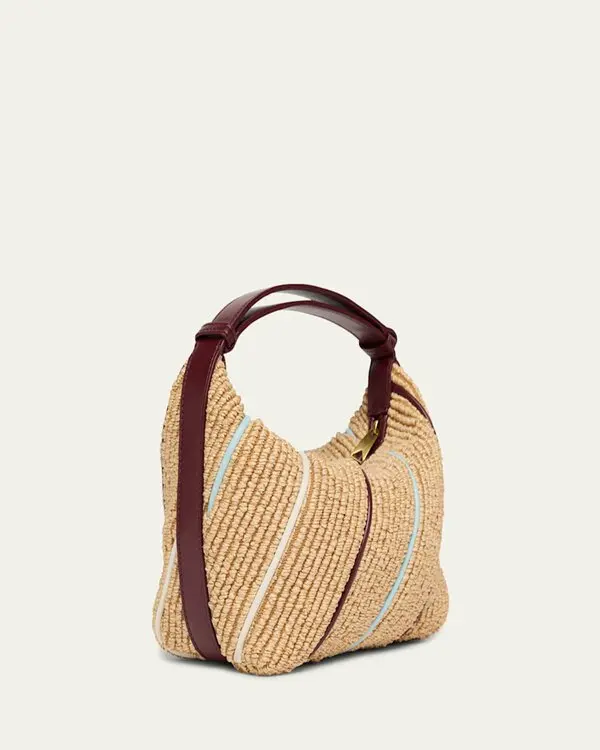 Bottega Veneta Wallace Mini Striped Shoulder Bag - Natural Multi