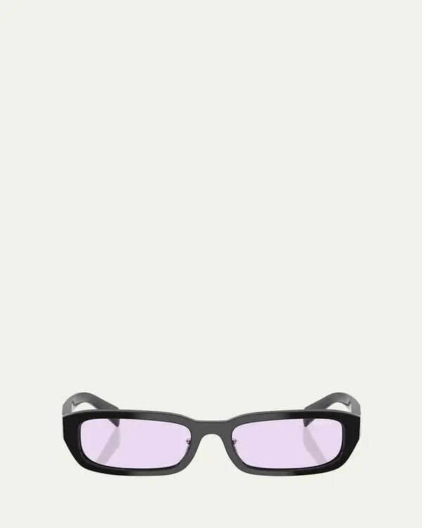 Prada Pr B06sf Rectangle Sunglasses - Violet