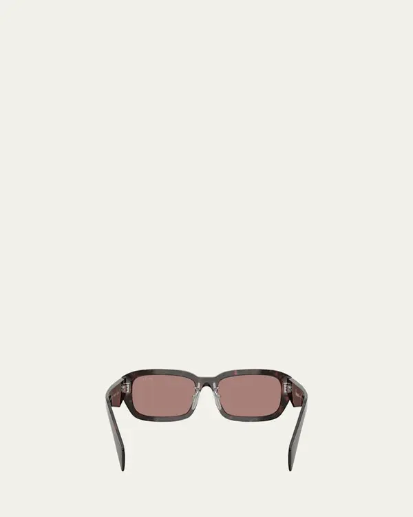 Prada Pr B06sf Rectangle Sunglasses - Violet