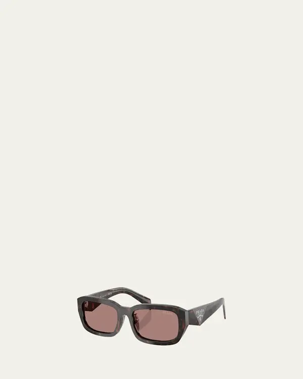 Prada Pr B06sf Rectangle Sunglasses - Violet