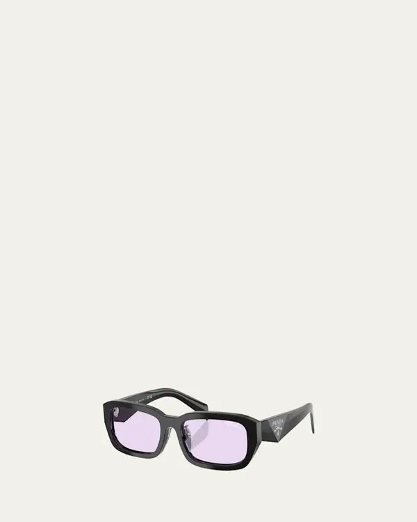 Prada Pr B06sf Rectangle Sunglasses - Violet