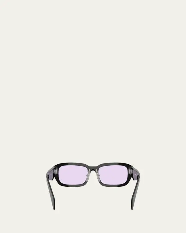 Prada Pr B06sf Rectangle Sunglasses - Violet