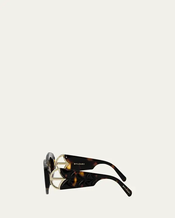 BVLGARI Calla Bv40049i Oval Sunglasses - Blndhavbrn