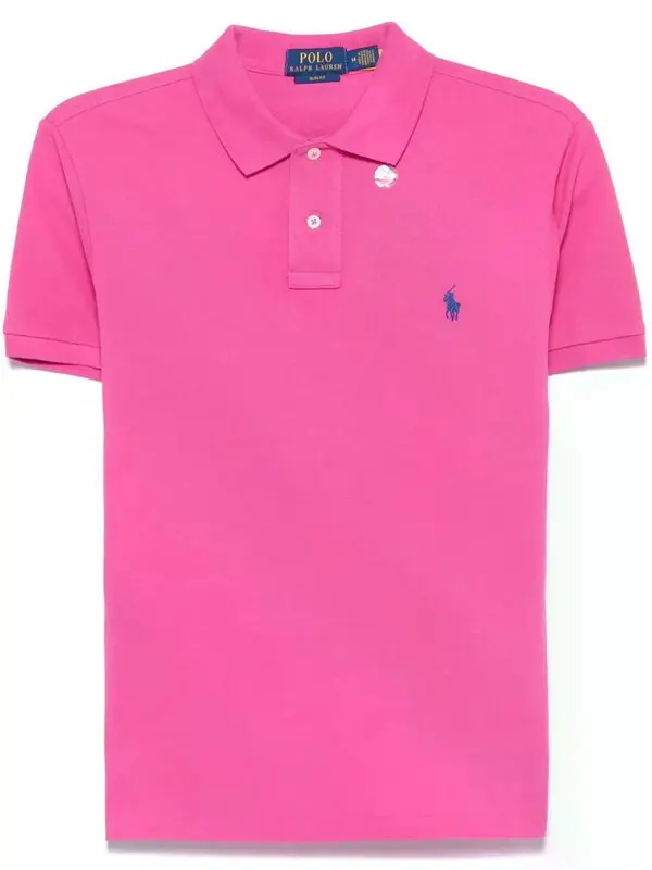 Polo Ralph Lauren Polo Pony-embroidered Polo Shirt - Pink