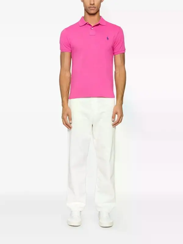 Polo Ralph Lauren Polo Pony-embroidered Polo Shirt - Pink