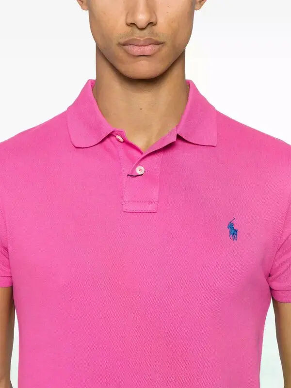 Polo Ralph Lauren Polo Pony-embroidered Polo Shirt - Pink