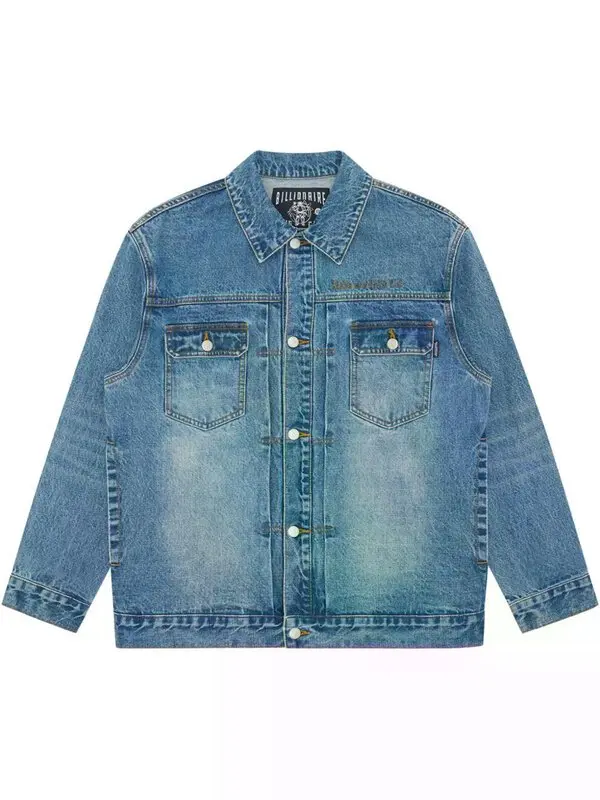 BILLIONAIRE BOYS CLUB Script-logo Denim Jacket