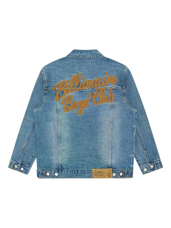 BILLIONAIRE BOYS CLUB Script-logo Denim Jacket