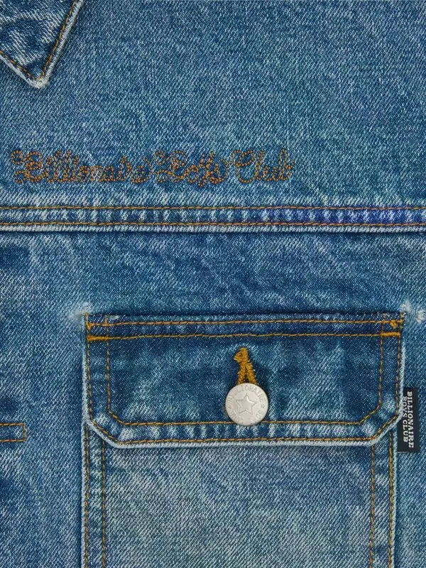 BILLIONAIRE BOYS CLUB Script-logo Denim Jacket
