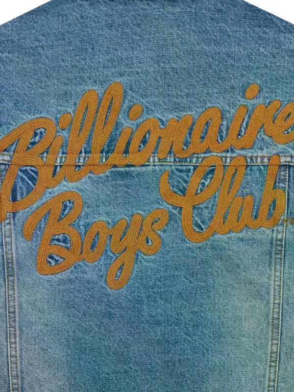 BILLIONAIRE BOYS CLUB Script-logo Denim Jacket
