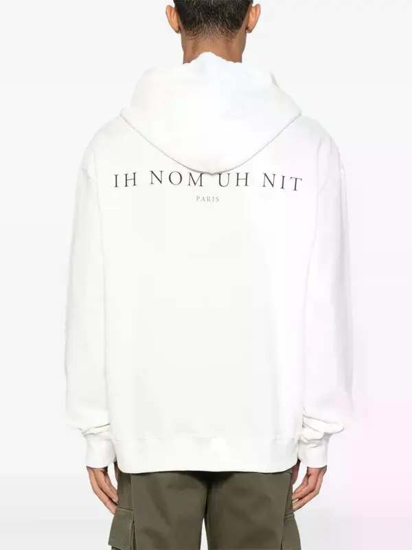 IH NOM UH NIT Mask Graphic Hoodie - White
