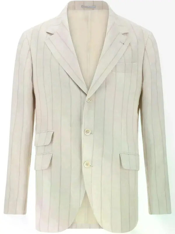 Brunello Cucinelli Linen Blazer - Neutrals