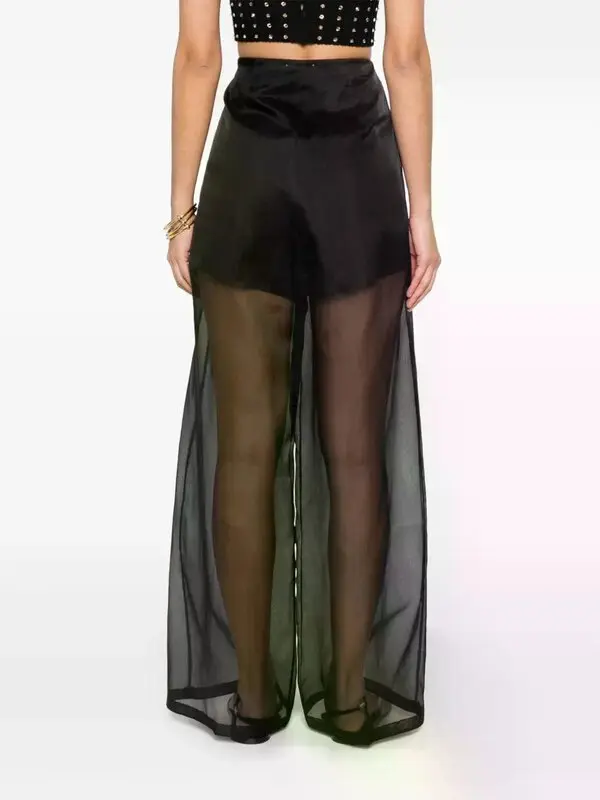 FORTE_FORTE Silk Palazzo Pants - Black