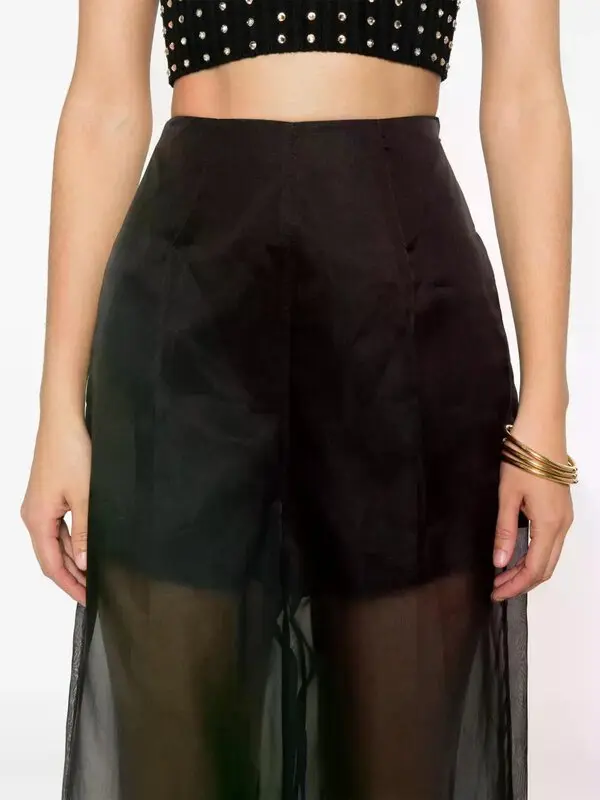 FORTE_FORTE Silk Palazzo Pants - Black