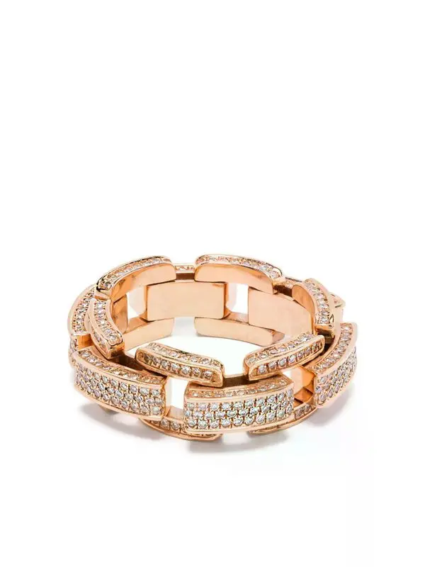 Shay 18k Rose Gold Diamond Fashion Ring - Pink
