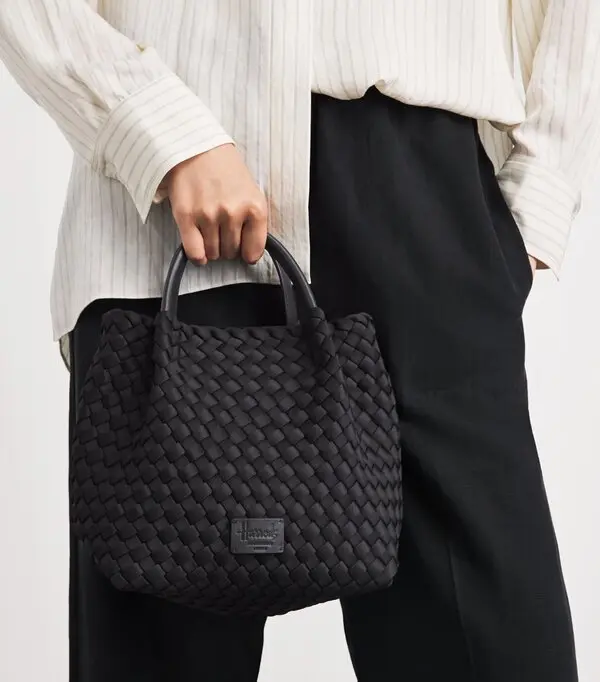 Harrods Mini Woven Tote Bag