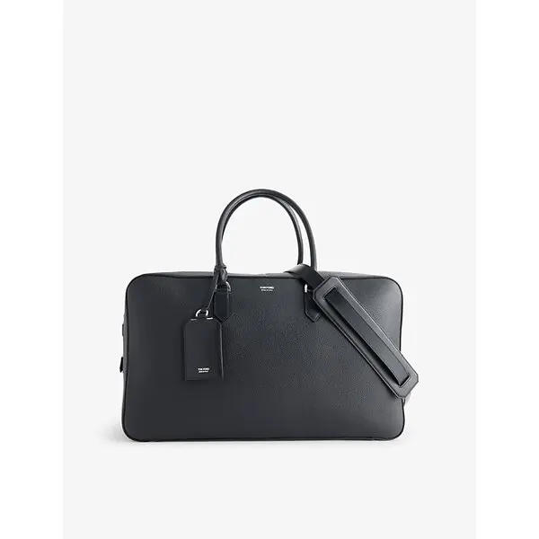 TOM FORD Elliot Leather Holdall - Black