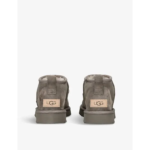 UGG Classic Ultra Mini Suede Ankle Boots - Grey/dark