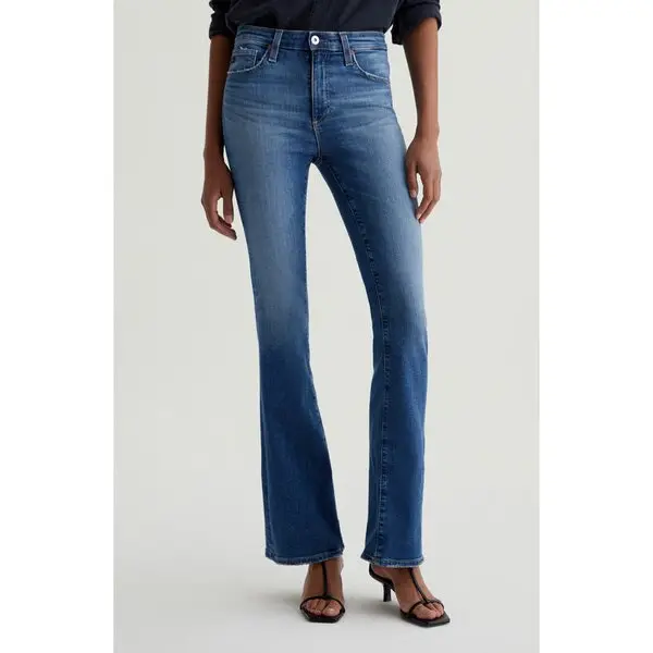 Ag Farrah Distressed Bootcut Jeans - Oceanside