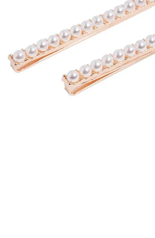 NUME Pearl Hair Pin Set - Silver