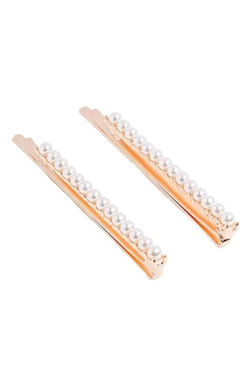 NUME Pearl Hair Pin Set - Silver