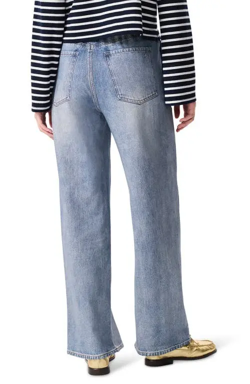 Rag & Bone Rb Miramar Side Stripe Wide Leg Sweatpants
