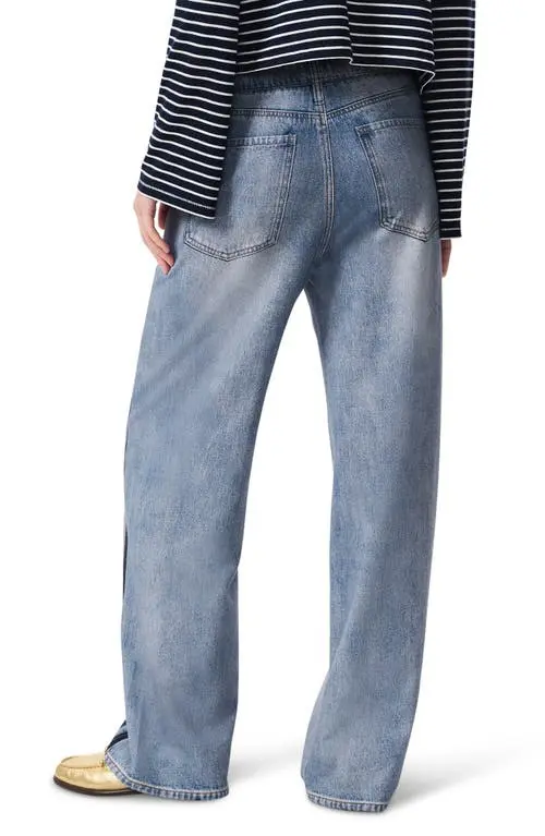 Rag & Bone Rb Miramar Side Stripe Wide Leg Sweatpants