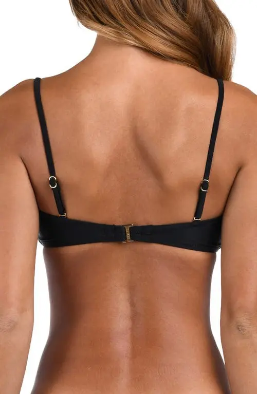 L'Agence Krysta Bandeau Bikini Top - Black