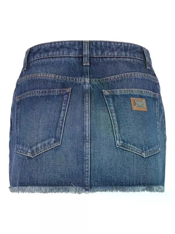Dolce & Gabbana Mini Denim Skirt - Blue