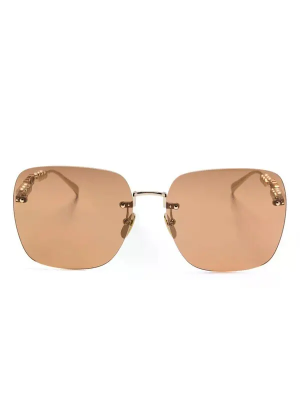Gucci Square-frame Sunglasses - Gold