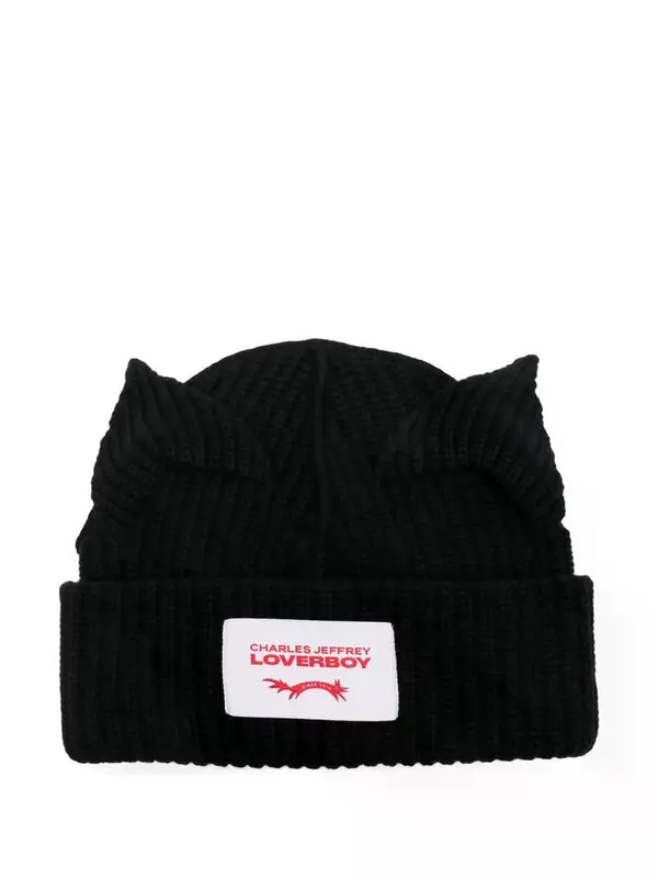 CHARLES JEFFREY LOVERBOY Chunky Ears Beanie - Black