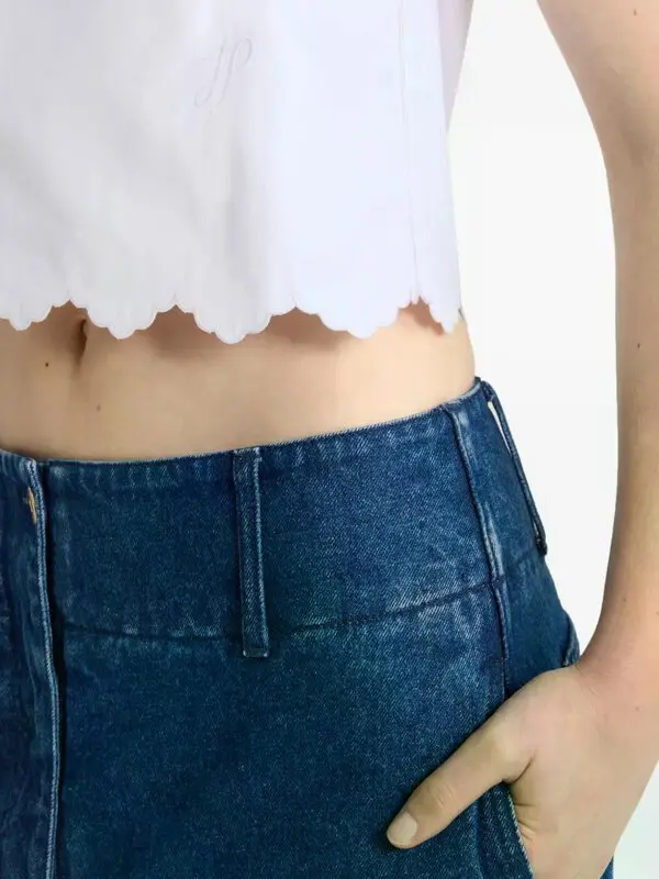 PATOU Poplin Crop Top