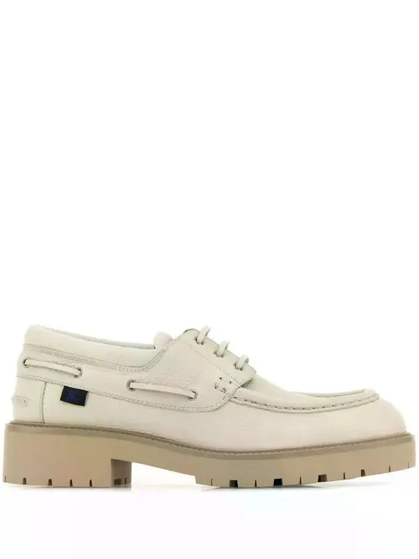Burberry Raft Boat Shoes - Neutrals