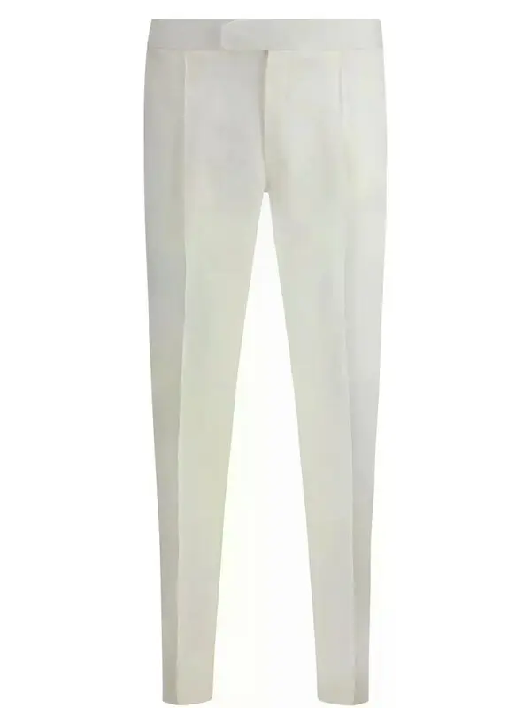 Brioni Rear-elasticated Waist Trousers - White