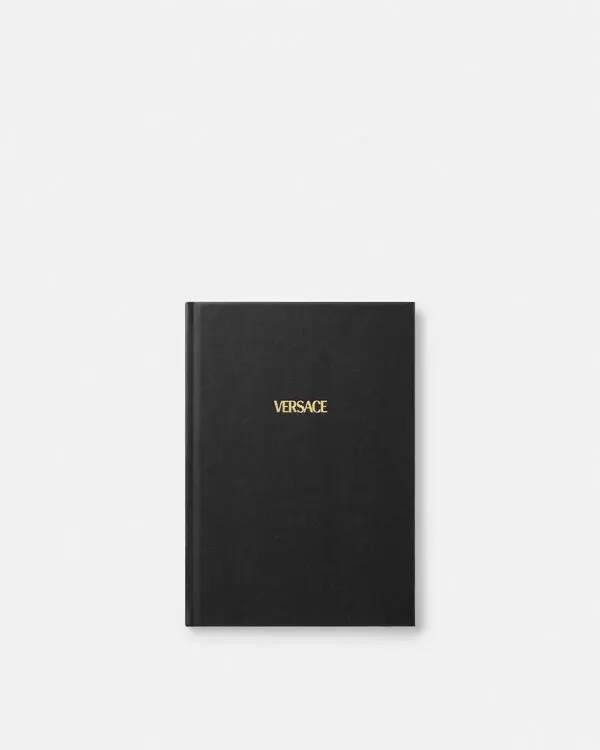 Versace Logo Notebook - Black