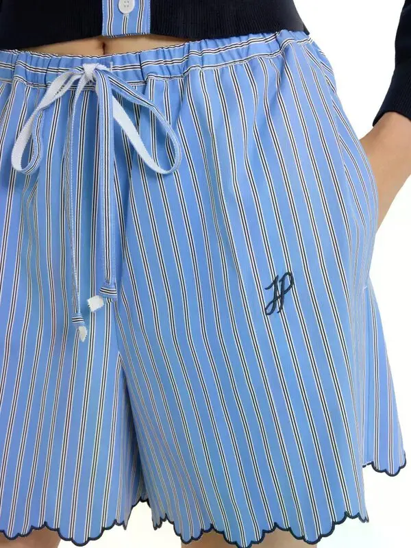 PATOU Striped Drawstring Shorts