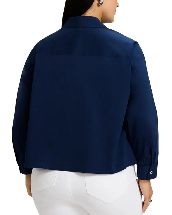 Foxcroft Marina Stretch Shirt - Navy