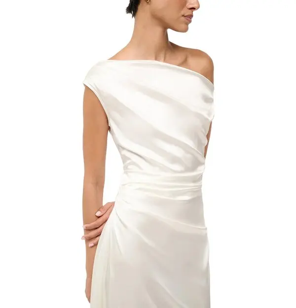 Staud Phare Silk Blend Dress - Ivory
