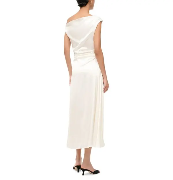 Staud Phare Silk Blend Dress - Ivory