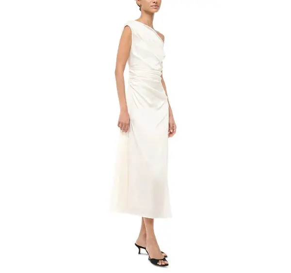 Staud Phare Silk Blend Dress - Ivory