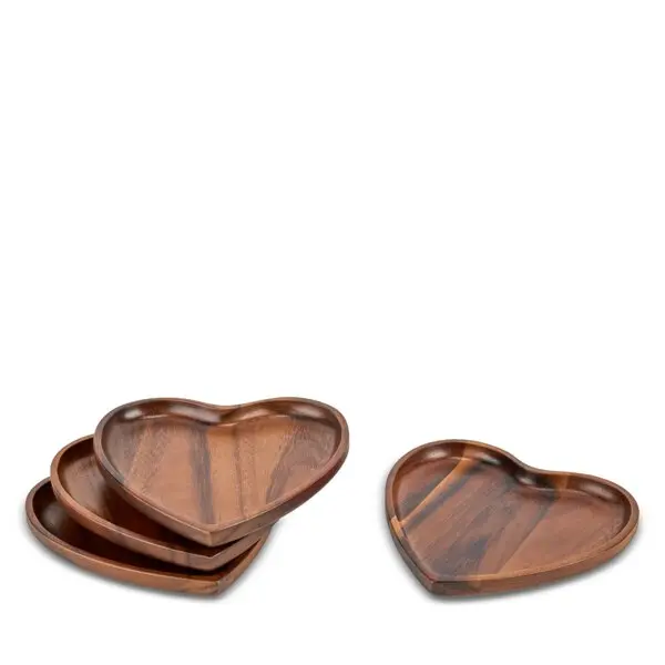 NAMBE Eat Your Heart Out Appetizer Plates, Set Of 4