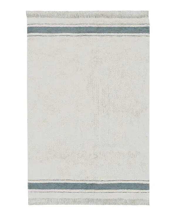 LORENA CANALS Little Chef Washable Gastro Area Rug, 4'7 X 6'7 - Natural/teal